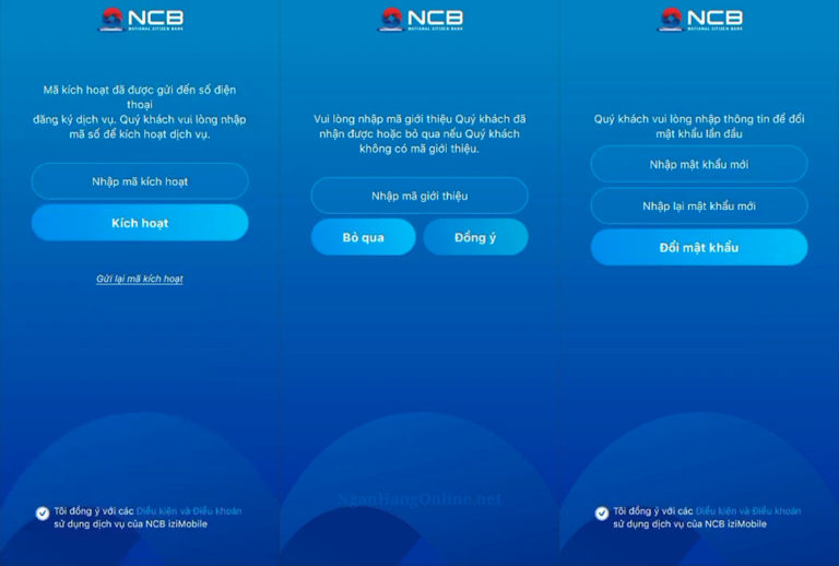 6 bước mở tài khoản ngân hàng NCB online trên ứng dụng NCB iziMobile
