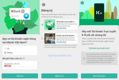 10 bước mở tài khoản Kbank nhận ngay 100k - Ngân Hàng Online