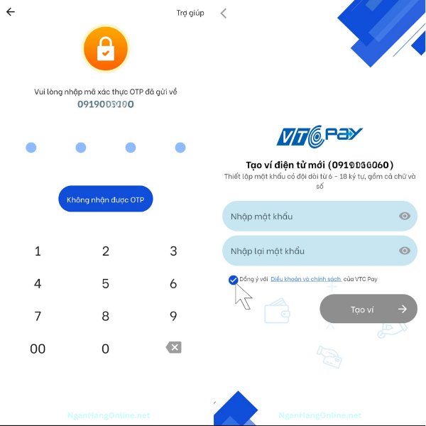 7 bước đăng ký Ví điện tử VTC Pay online tại nhà