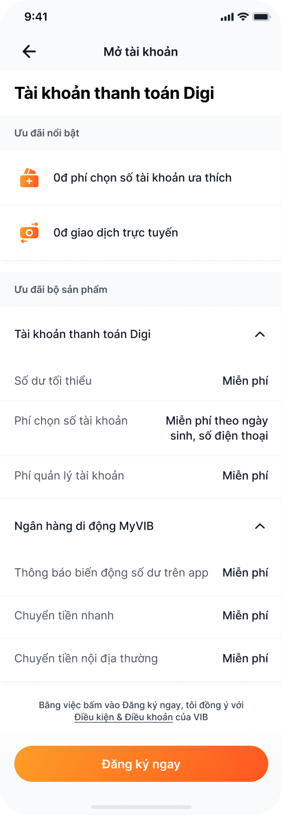 Nhận 650K khi mở tài khoản Digi trên Ngân hàng số MyVIB 2.0